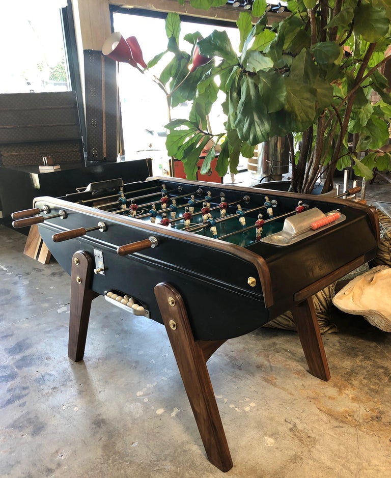 Midcentury French Walnut Foosball Table at 1stDibs