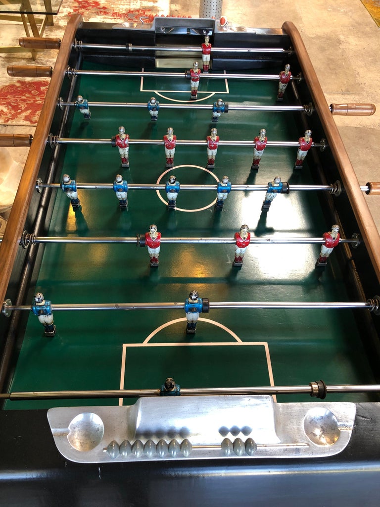 Midcentury French Walnut Foosball Table at 1stDibs