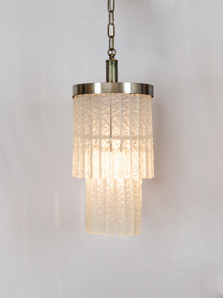 Mid Century Italian Murano Glass Oval Chandelier, 1960s For Sale at 1stDibs