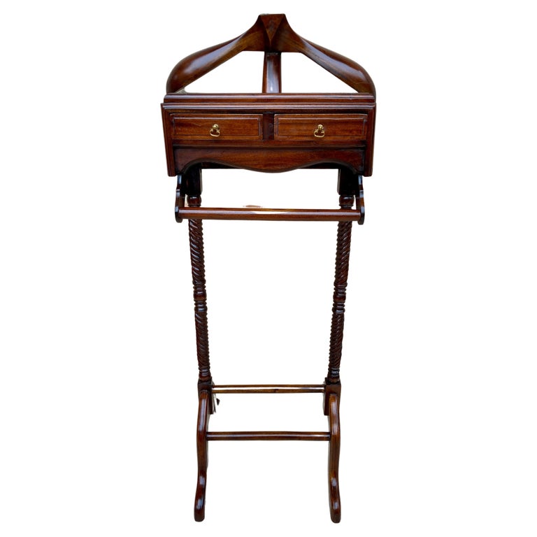 Mid-Century Gentlemens Valet with Two Drawers, 1950s For Sale at 1stDibs