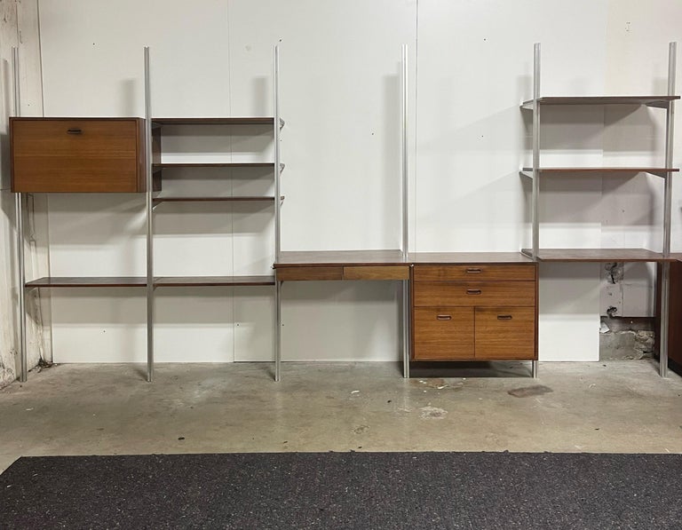 Mid Century George Nelson Omni Wall Unit at 1stDibs