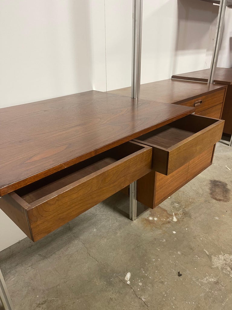 Mid Century George Nelson Omni Wall Unit at 1stDibs