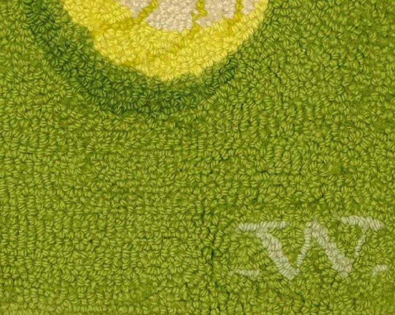 Midcentury George Wells Custom Hand-Hooked Pond Rug, Wool, 1969, The ...