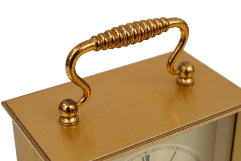 Traditonal German Carriage Clock by Bulova at 1stDibs | bulova clock ...