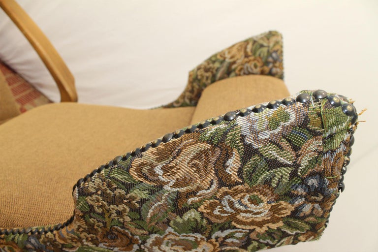Midcentury German Reclining Chair, 1970s For Sale at 1stDibs
