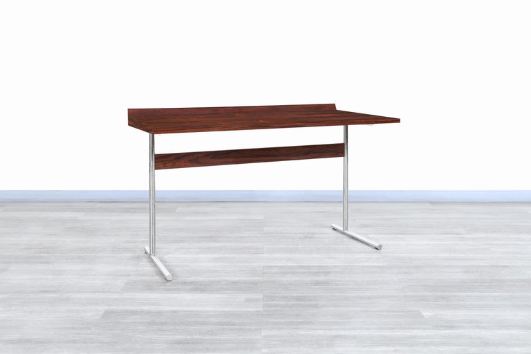 Midcentury German Rosewood "Omega" Desk by Hans Eichenberg For Sale at ...