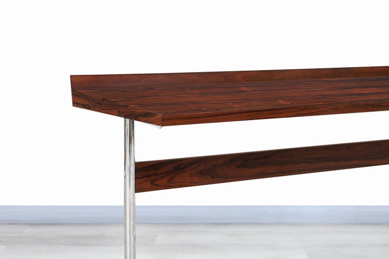 Midcentury German Rosewood "Omega" Desk by Hans Eichenberg For Sale at ...