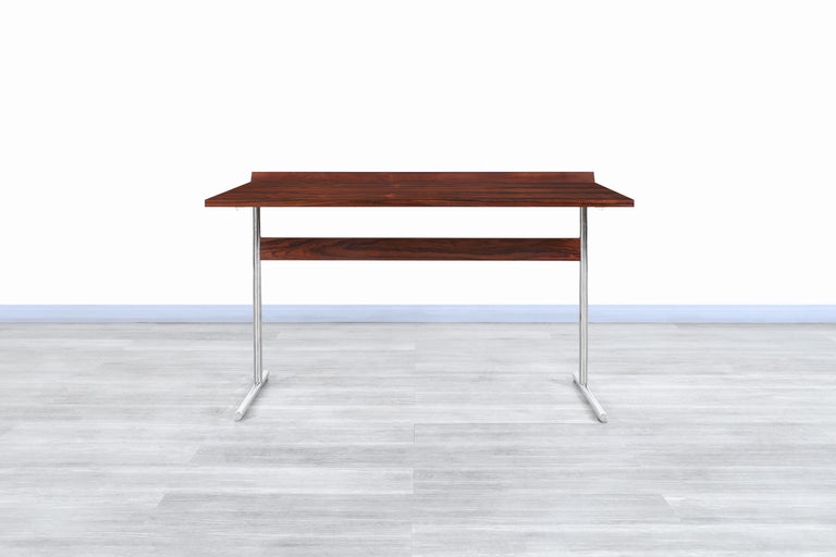 Midcentury German Rosewood "Omega" Desk by Hans Eichenberg For Sale at ...