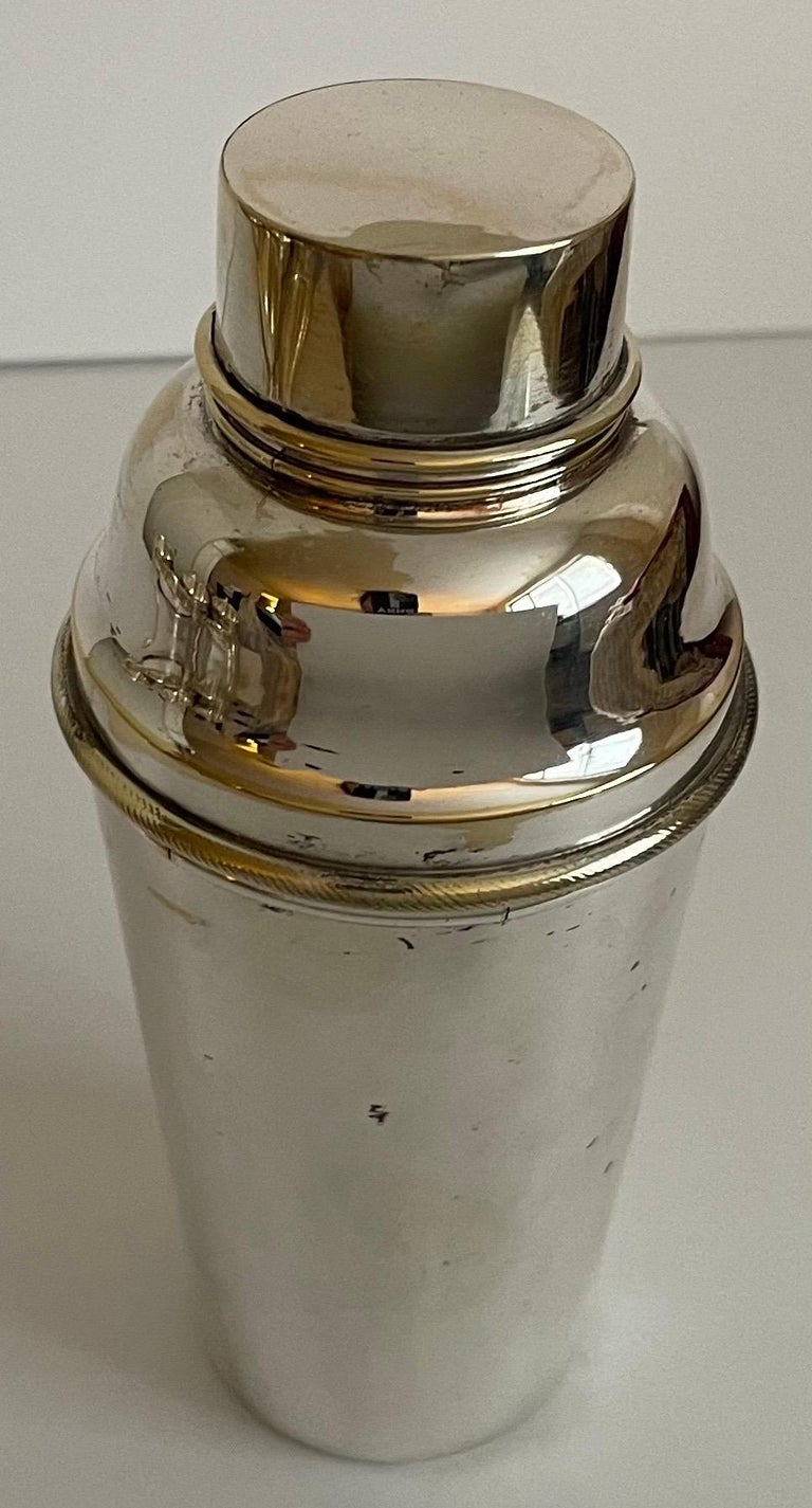 Mid-Century German Silver Cocktail Shaker For Sale at 1stDibs