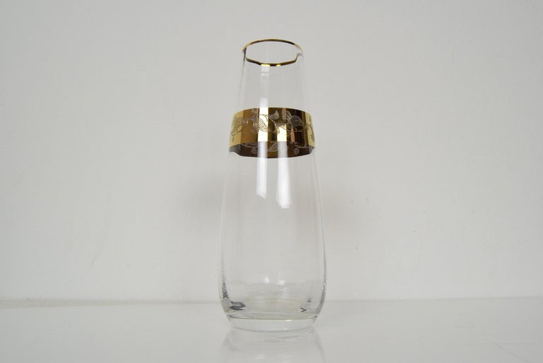 Mid-Century Glass Set, Bohemia Glass, 1950's For Sale at 1stDibs