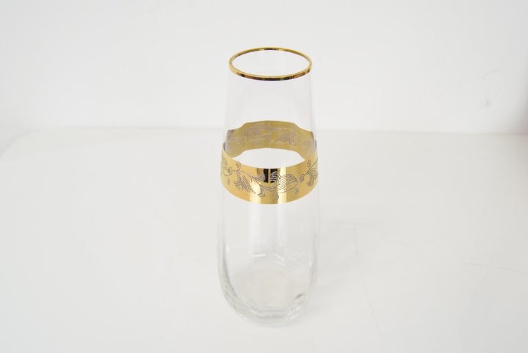 Mid-Century Glass Set, Bohemia Glass, 1950's For Sale at 1stDibs