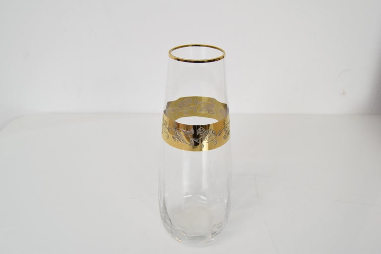 Mid-Century Glass Set, Bohemia Glass, 1950's For Sale at 1stDibs