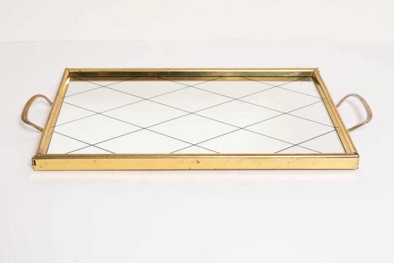 Mid-Century Gold and Mirror Small Decorative Plate, Italy, 1960s For ...