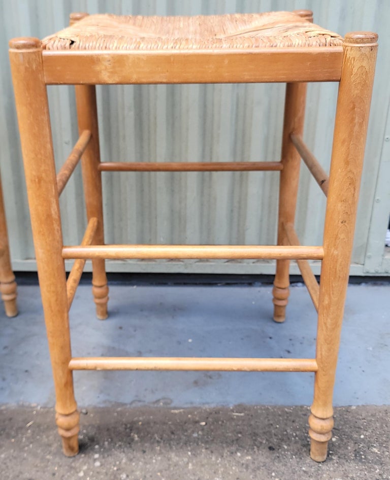 Mid Century Hand Made Bar Stools For Sale at 1stDibs