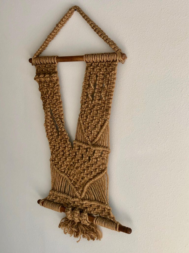 Midcentury Hanging Fiber Art For Sale at 1stDibs | midcentury fiber