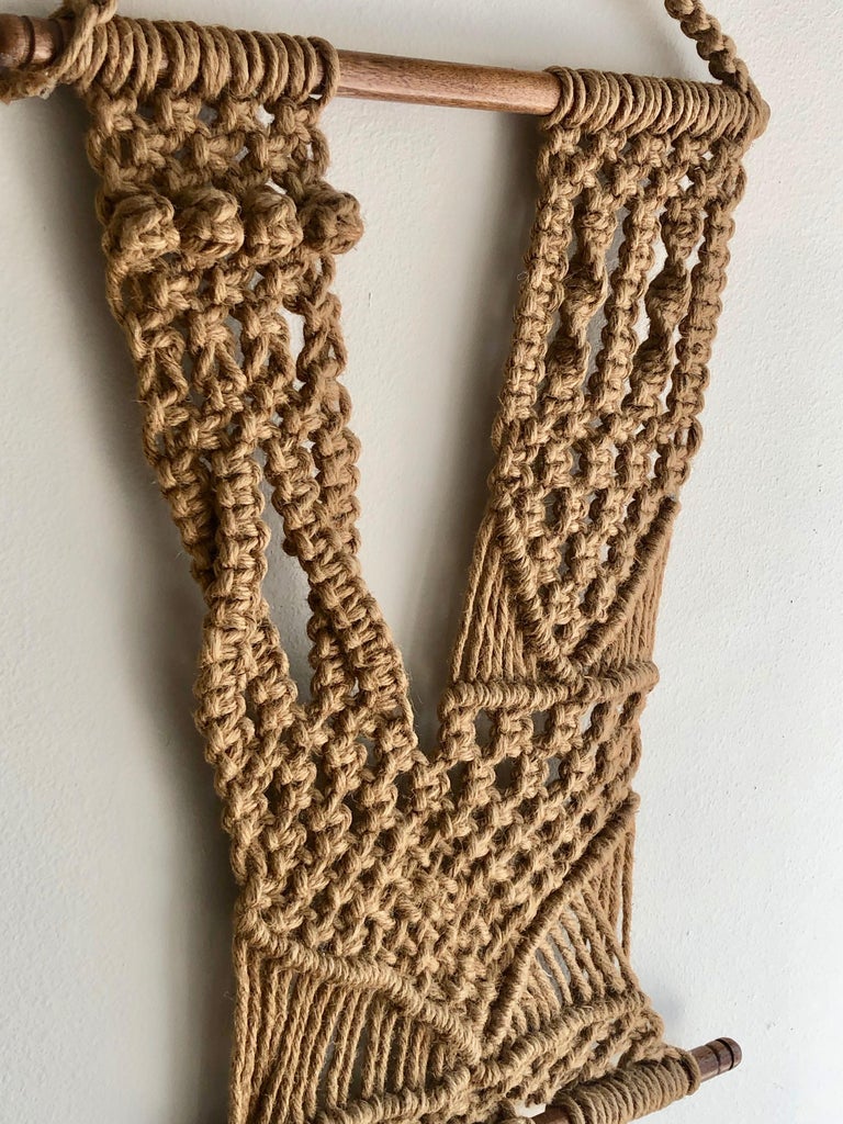 Midcentury Hanging Fiber Art For Sale at 1stDibs | midcentury fiber