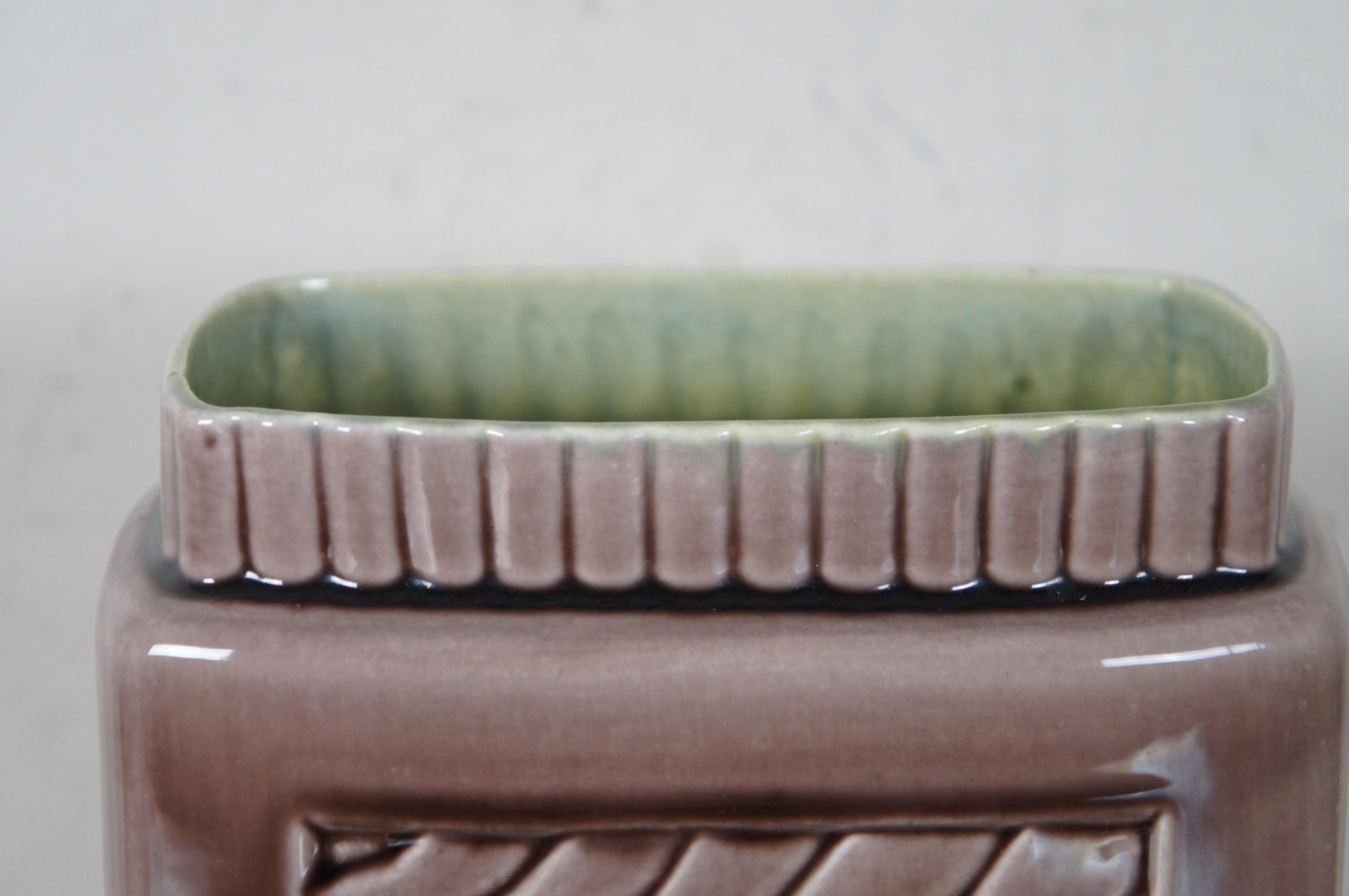 Mid Century Harold Johnson Pottery Glazed Ceramic Flower Vase Bird ...