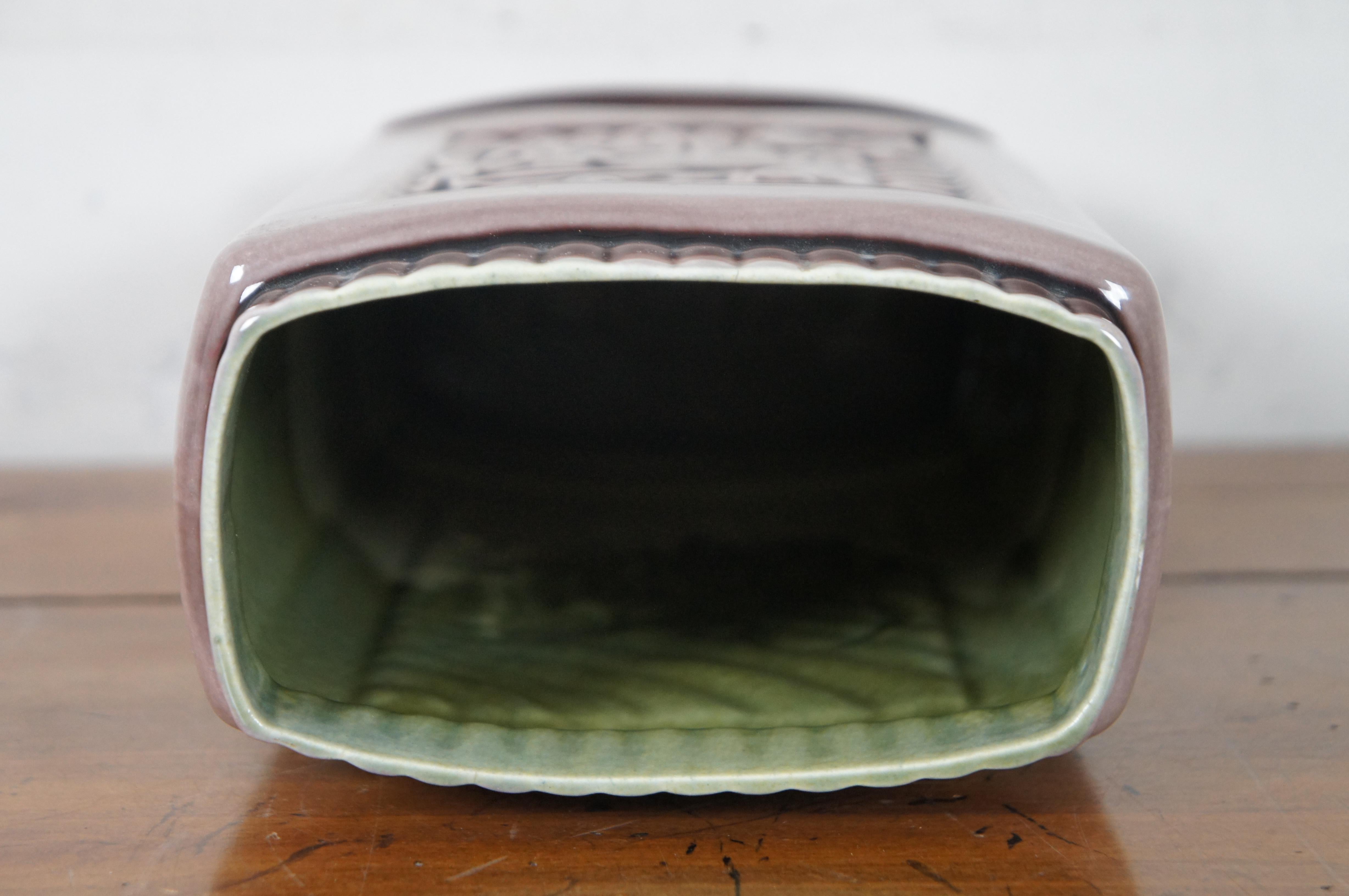 Mid Century Harold Johnson Pottery Glazed Ceramic Flower Vase Bird ...