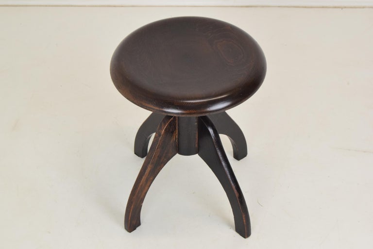 Mid-Century Height Adjustable Piano Stool, 1950's at 1stDibs