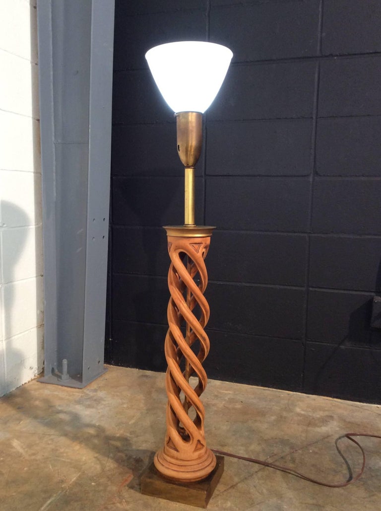 Midcentury Helix Lamp by Frederick Cooper For Sale at 1stDibs