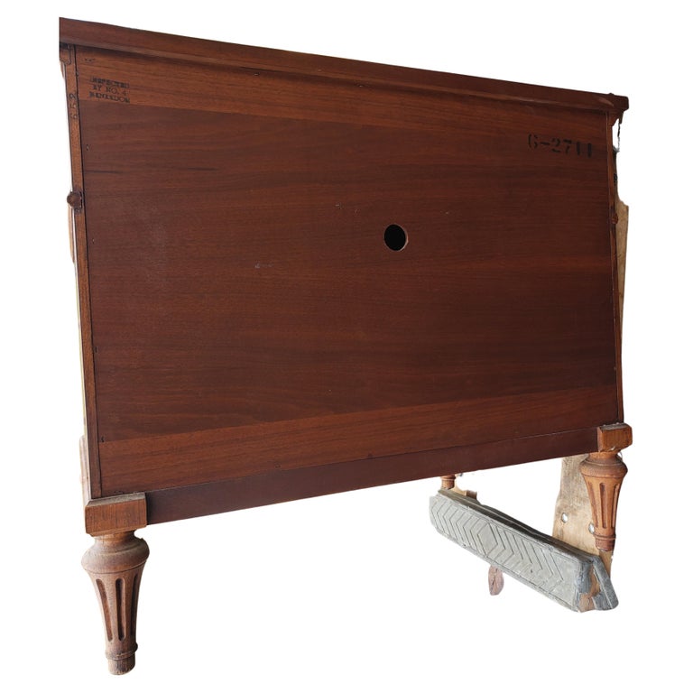 Mid-Century Henredon Custom Folio One Fruitwood Bedside Tables, a Pair ...