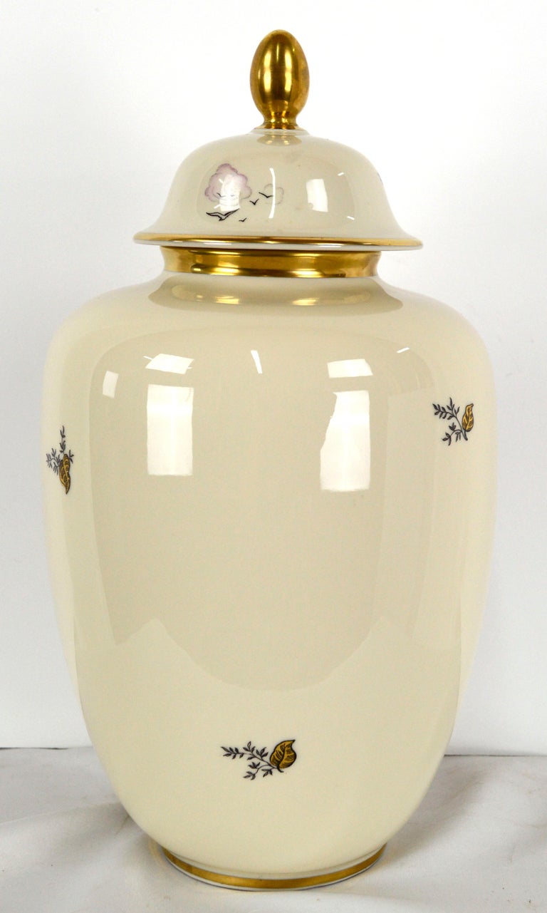 Mid Century Hertel Jacob German Porcelain Ginger Jar, Signed Fuchs ...