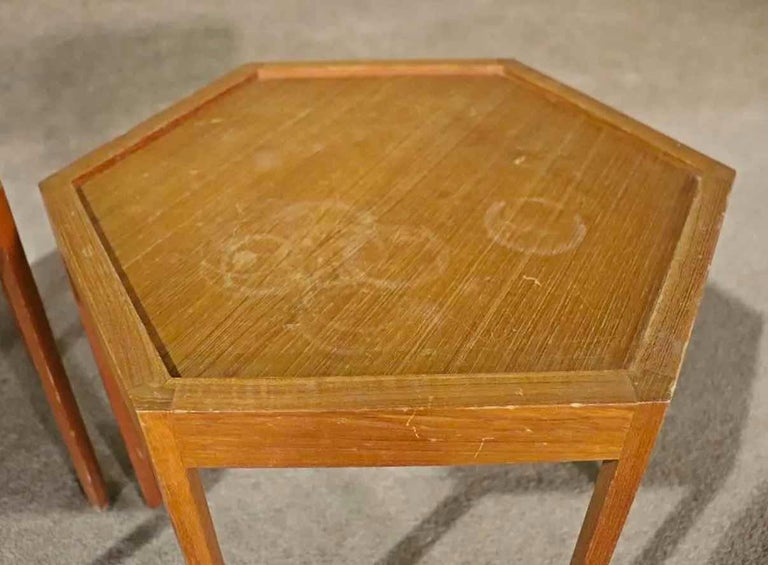 Mid-Century Hexagon Tables For Sale at 1stDibs