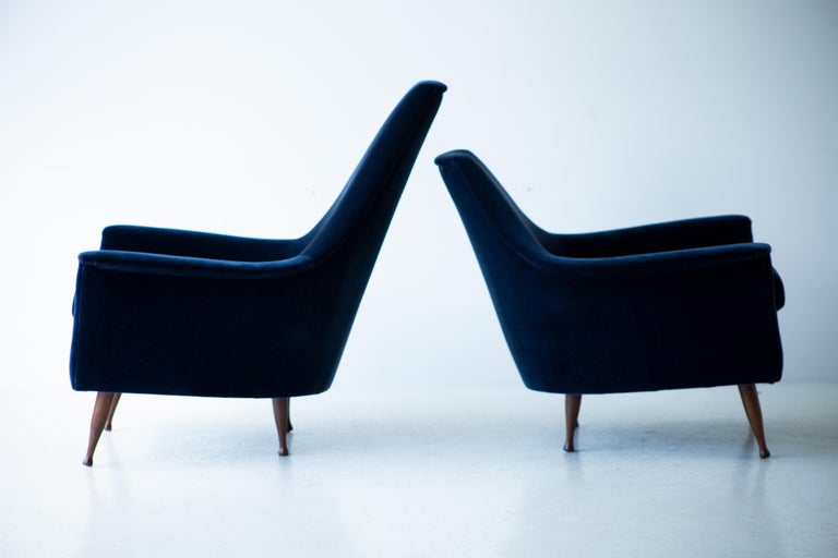 Mid Century High Back and Low back Lounge Chairs for Selig For Sale at ...