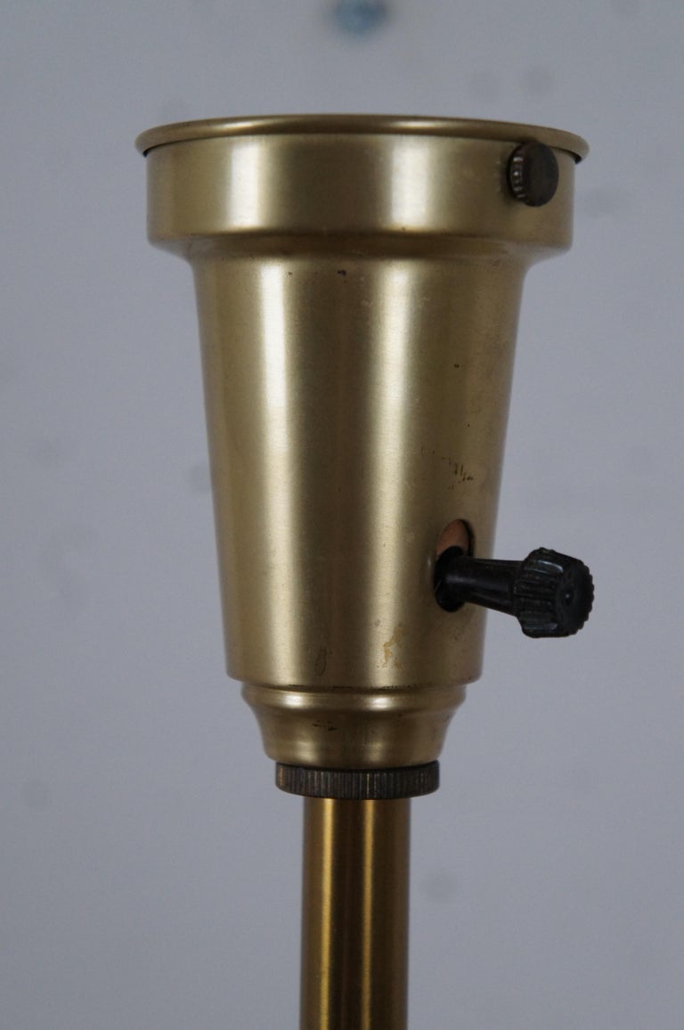 Mid Century Hollywood Regency Column Table Lamp Putti Cherubs Torchiere ...