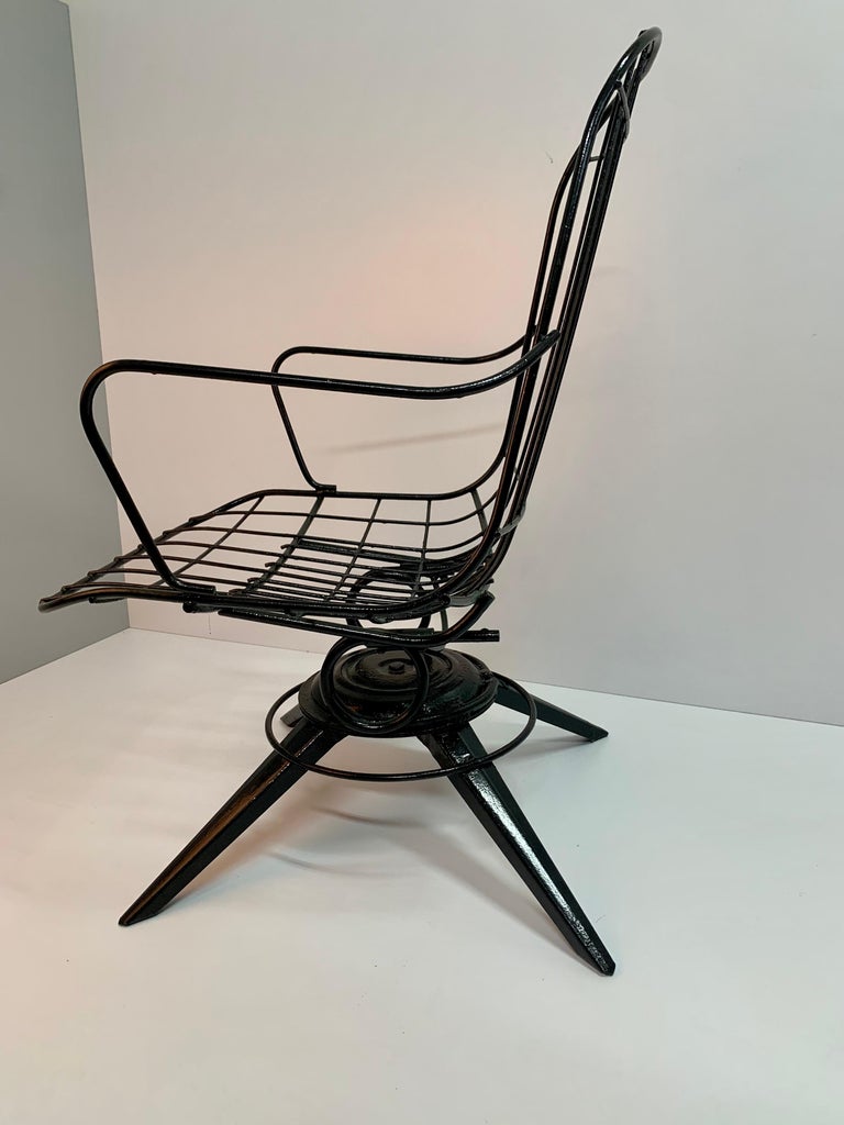 Mid-Century Homecrest Metal Wire Swivel Rocking Chair For Sale at ...