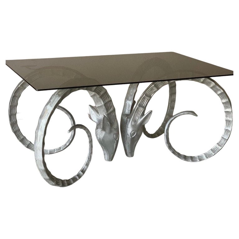 Mid Century Ibex Ram Dining Table or Desk For Sale at 1stDibs