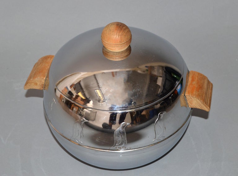 Mid Century Iconic Penguin Ice Bucket West Bend Aluminum Hot Cold ...