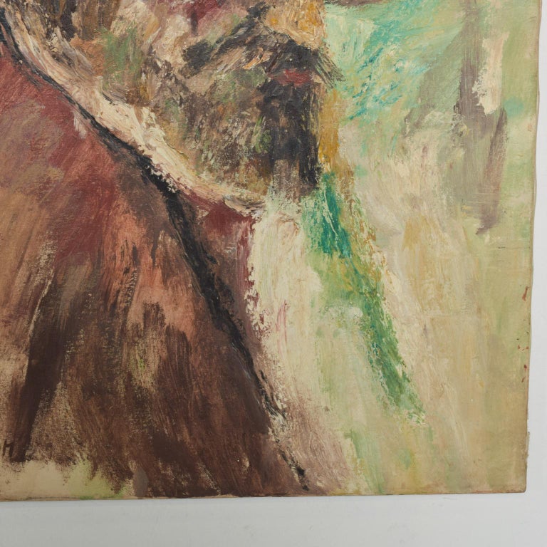 MidCentury Impressionist Elmo GIDEON Original Oil on Canvas Painting ...