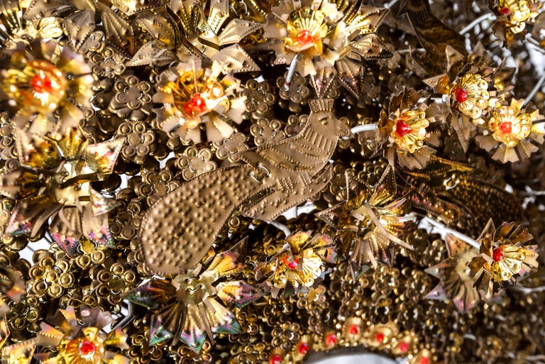 Indonesian Brass, and Golden Plated Wedding Crown, Suntiang at 1stDibs