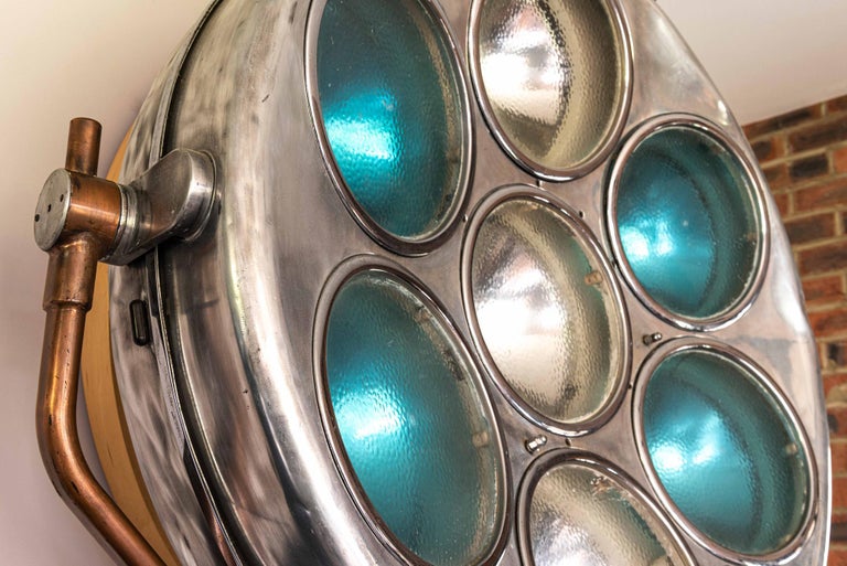 Midcentury Industrial Aluminium Surgeons Operating Theatre Floor Lamp ...