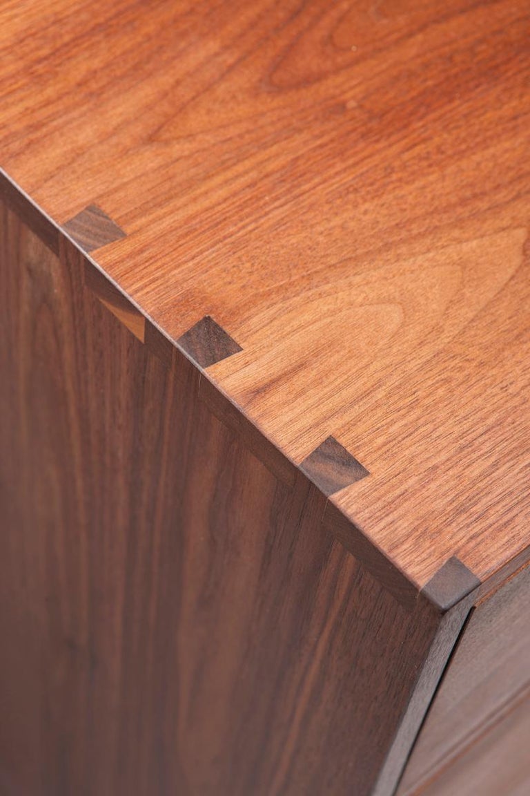 Mid-Century Inspired Walnut Dresser with Dovetailed Case by Boyd and ...