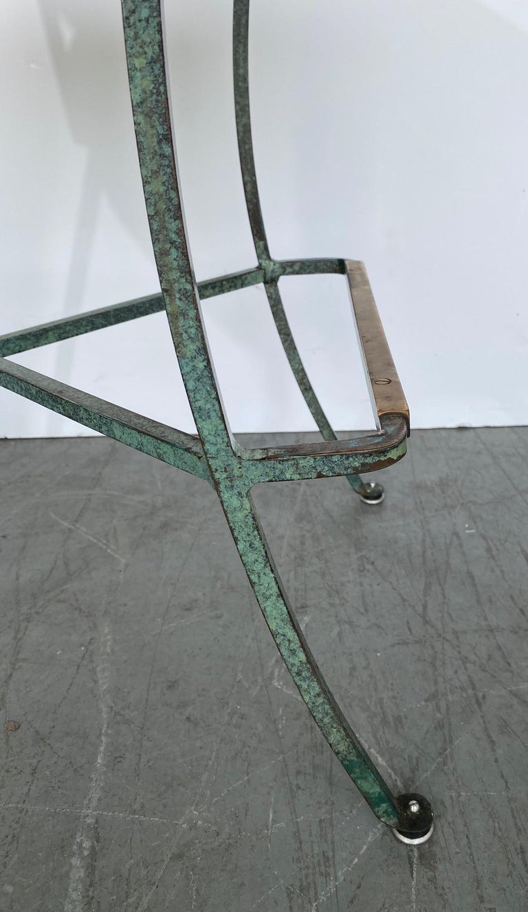 MidCentury Iron Bar Stools Set of 4 For Sale at 1stDibs