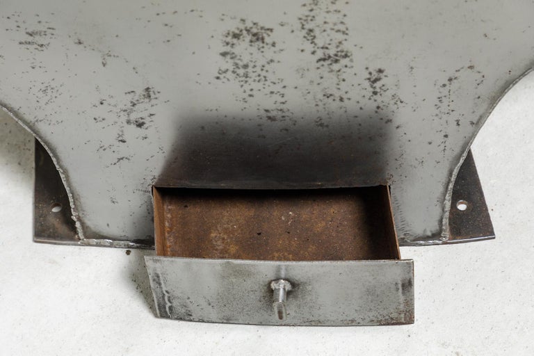 Midcentury Iron Sculptural Fireplace Abstract Form by Imbert, circa ...