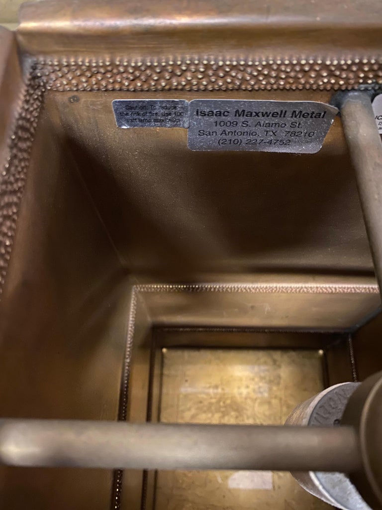 Mid-Century Isaac Maxwell Metal Light Fixture at 1stDibs