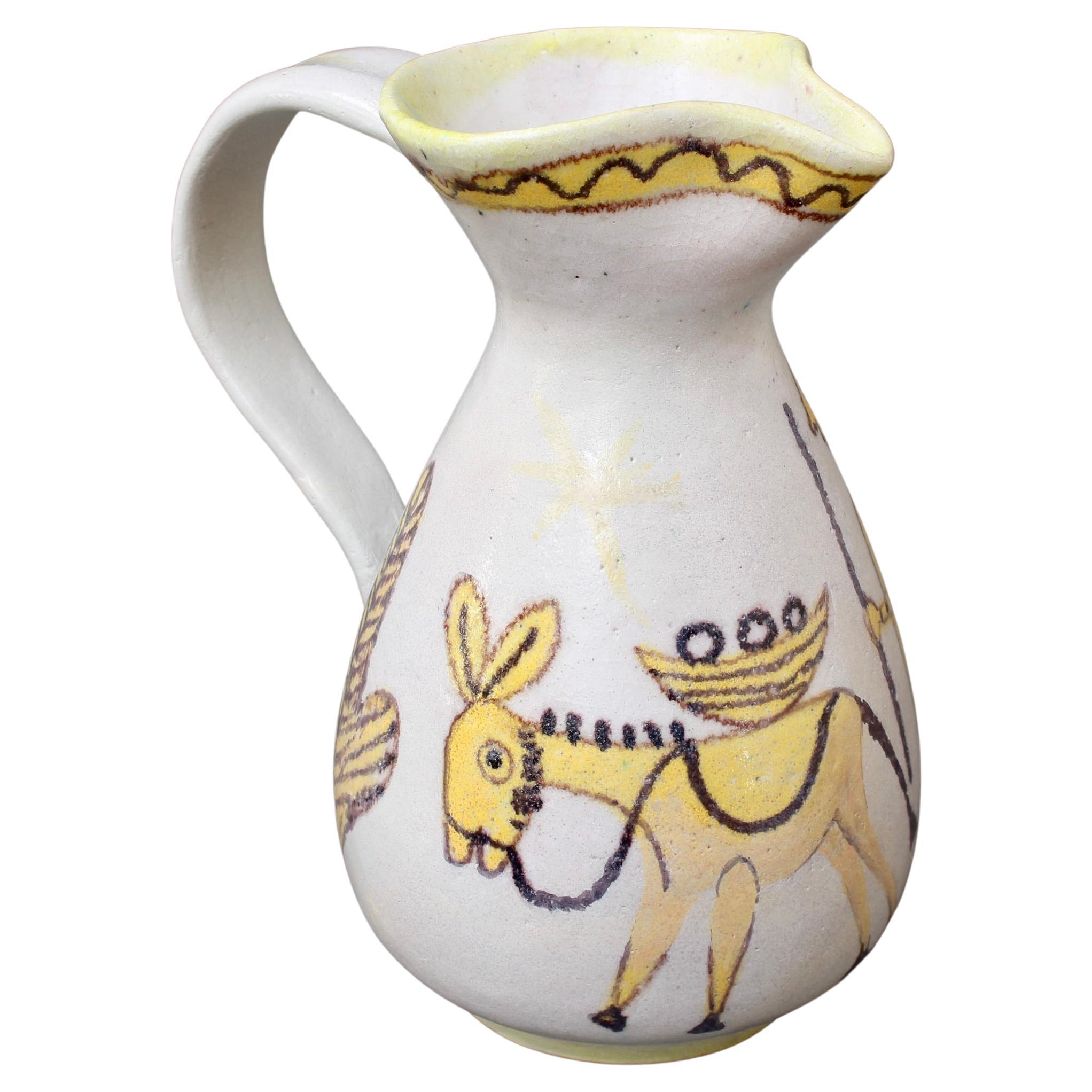 Italian Glazed Zoomorphic Ceramic Pitcher by Bruno Gambone 'circa 1970s ...