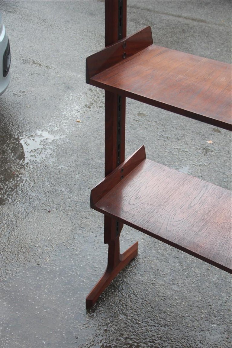 Midcentury Italian Design Bookcase Vittorio Dassi Solid Mahogany, 1950 ...