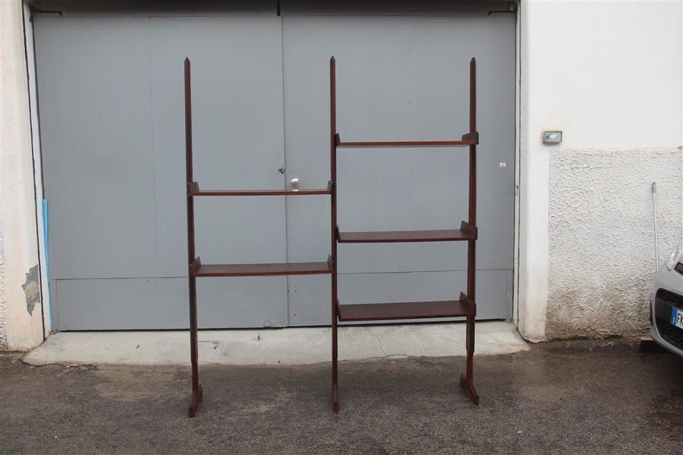 Midcentury Italian Design Bookcase Vittorio Dassi Solid Mahogany, 1950 ...