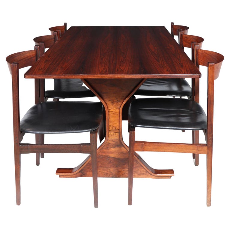 Mid Century Italian Dining Set by Gianfranco Fratrini For Sale at 1stDibs