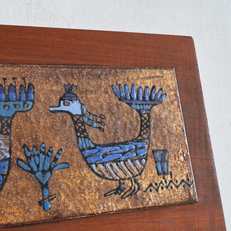 Mid Century Italian Enamel Art Panel, 1950s For Sale at 1stDibs