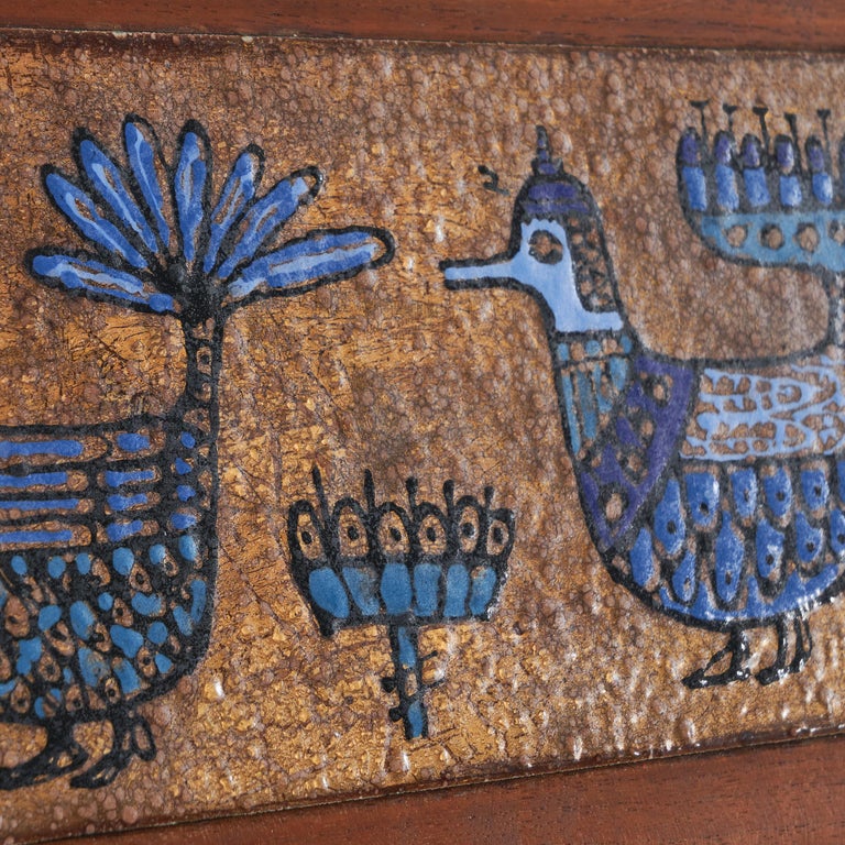 Mid Century Italian Enamel Art Panel, 1950s For Sale at 1stDibs