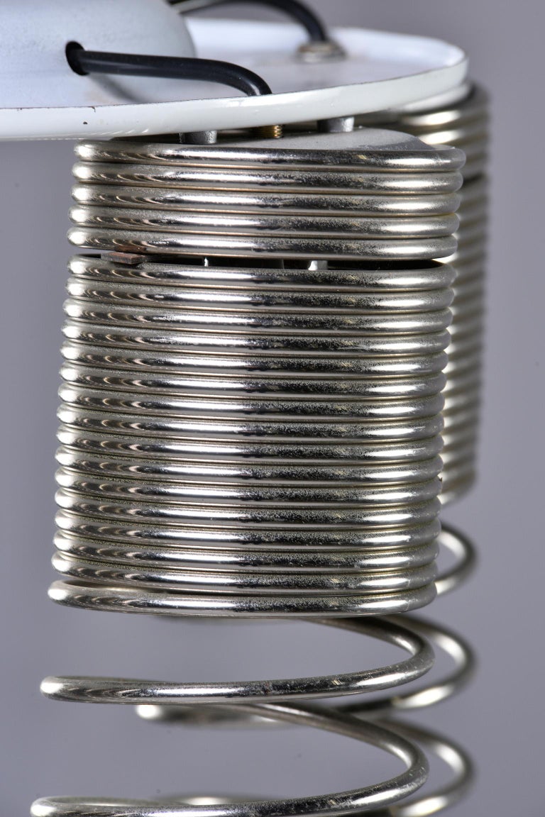 Midcentury Italian Five Coil Light Fixture by Angelo Mangiarotti For ...