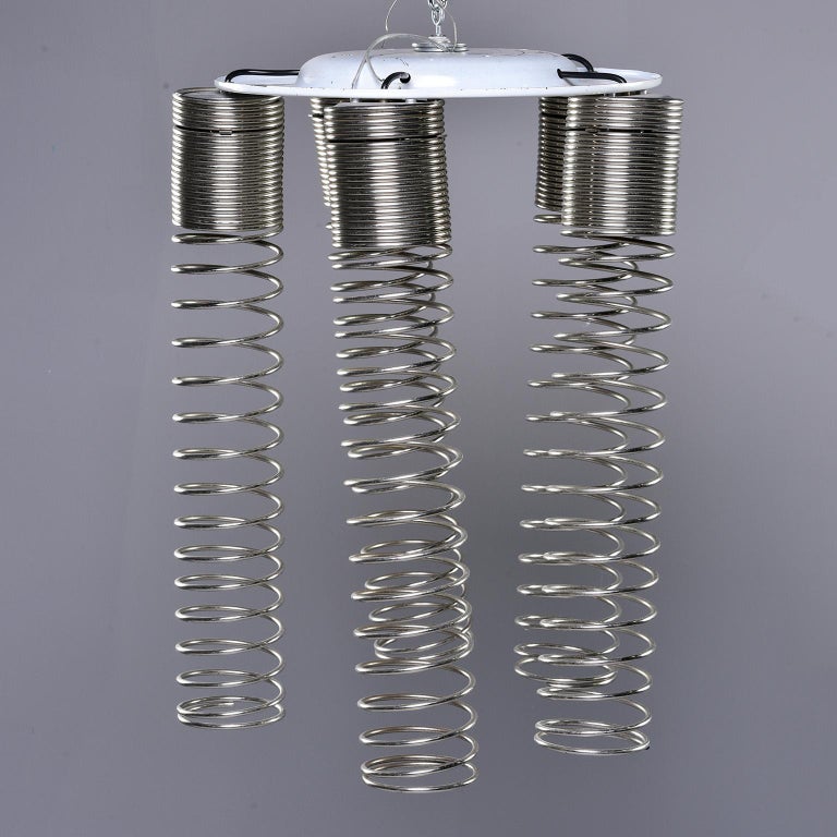 Midcentury Italian Five Coil Light Fixture by Angelo Mangiarotti For ...