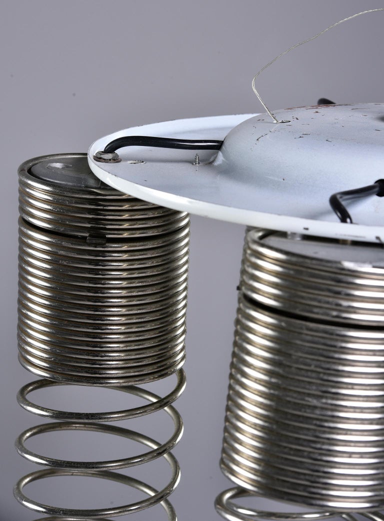 Midcentury Italian Five Coil Light Fixture by Angelo Mangiarotti For ...