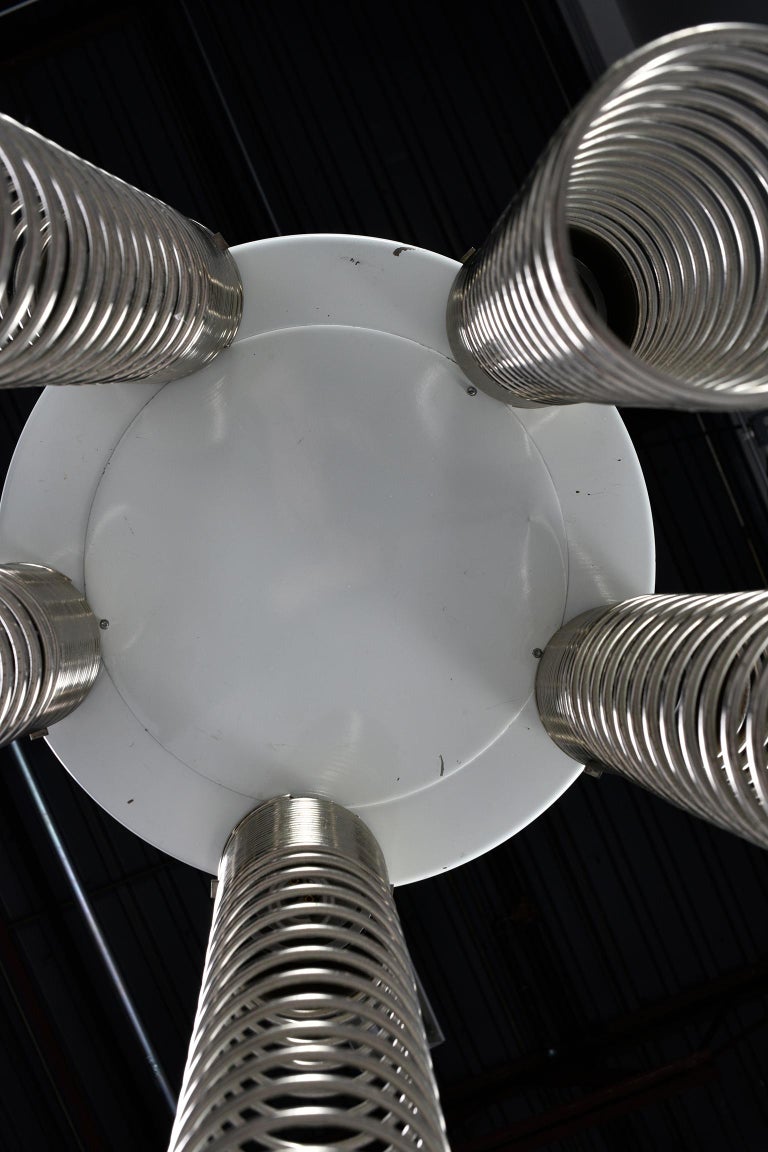 Midcentury Italian Five Coil Light Fixture by Angelo Mangiarotti For ...