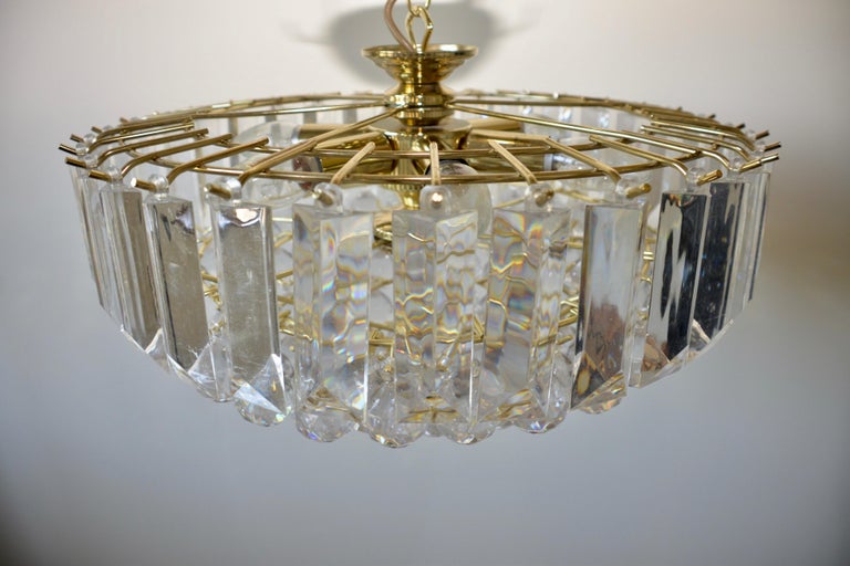 Midcentury Italian Lucite Chandelier at 1stDibs